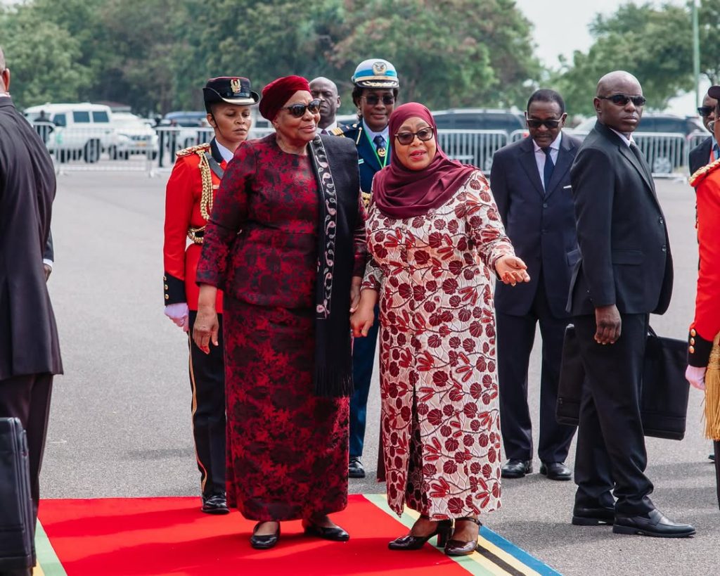 President Samia Welcomes Namibia’s President in Historic State Visit to ...